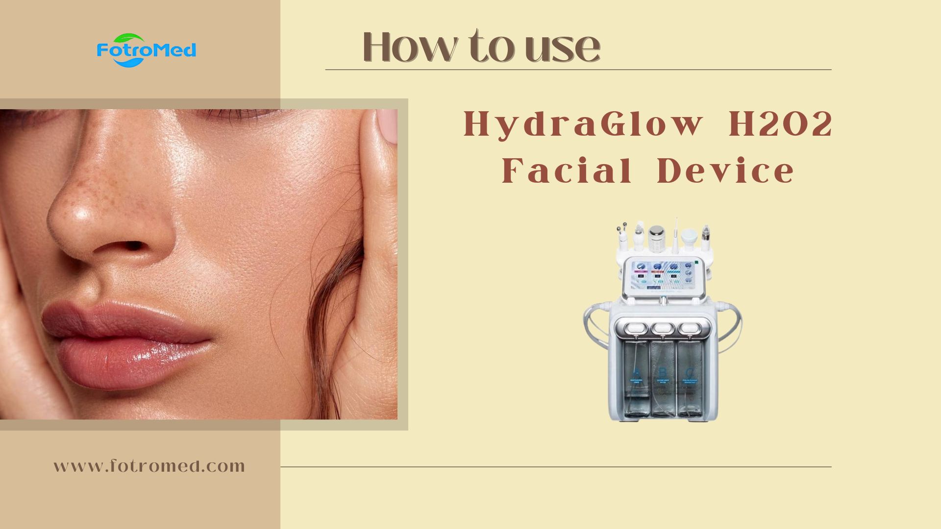 How to use HydraGlow H2O2 Facial Device? - Fotromed