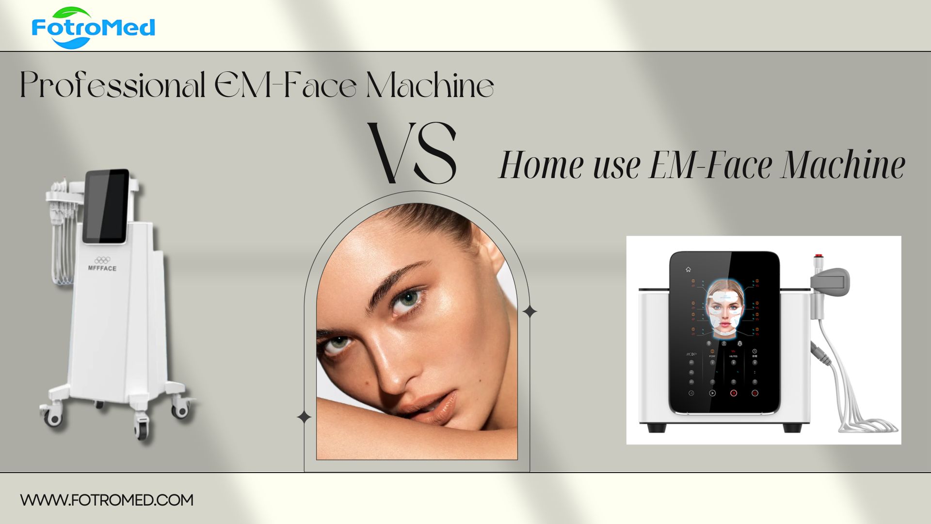 Professional EM-Face Machine vs Home use EM-Face Machine - Fotromed