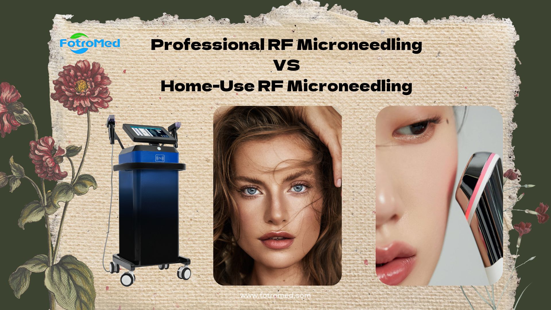 Professional RF Microneedling vs. Home-Use RF Microneedling - Fotromed